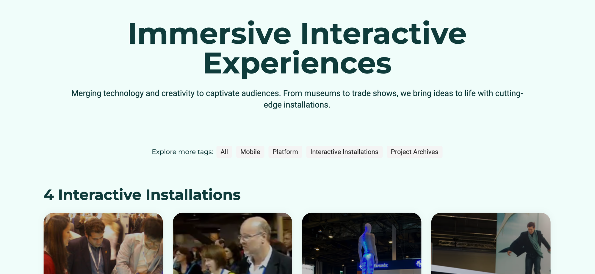 Immersive Interactive Experiences – Cutting-Edge Installations
