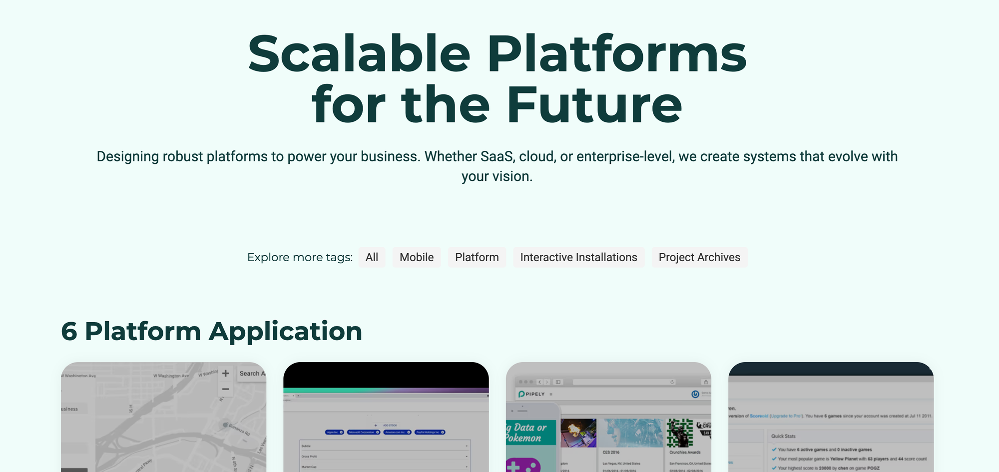 Scalable Platforms for the Future
