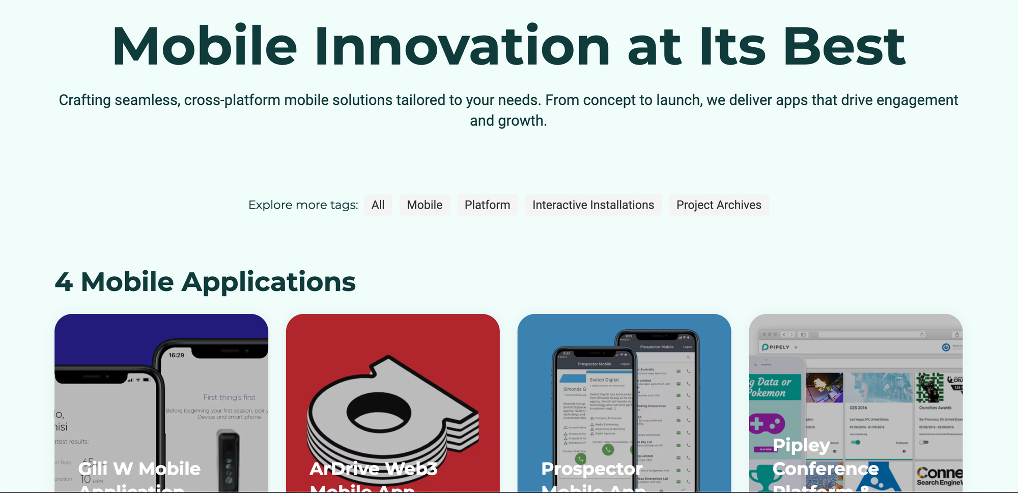 Mobile Innovation at Its Best